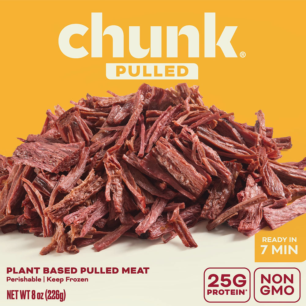 Chunk Plant-Based Pulled Meat, 8oz – Vegan, High Protein, Tasty – Vegan Essentials