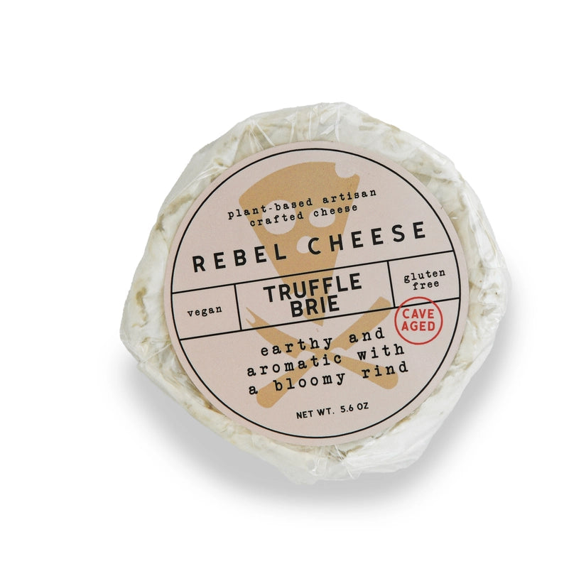Rebel Cheese Vegan Brie, 6oz | Dairy-Free Delicacy – Vegan Essentials
