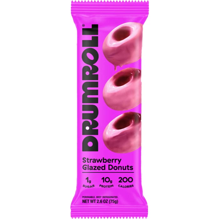 Drumroll Snacks - Mini Strawberry Glazed Donuts, 2.6oz – Vegan Essentials