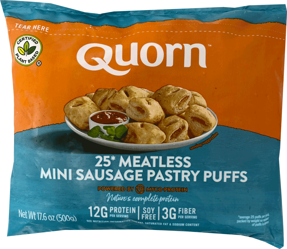 Quorn - Meatless Mini Sausage Pastry Puffs, 17.6oz – Vegan Essentials