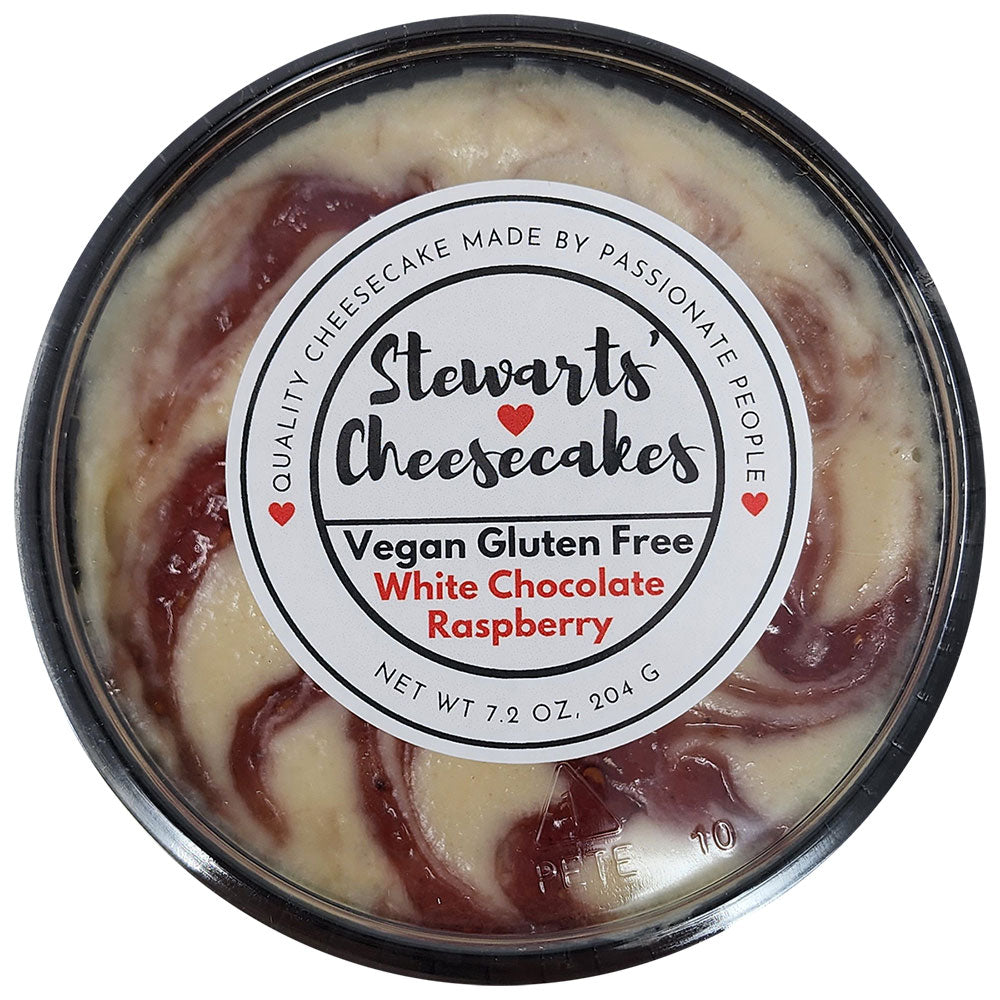 Stewarts' Cheesecakes - White Chocolate Raspberry, Mini 4-inch – Vegan ...