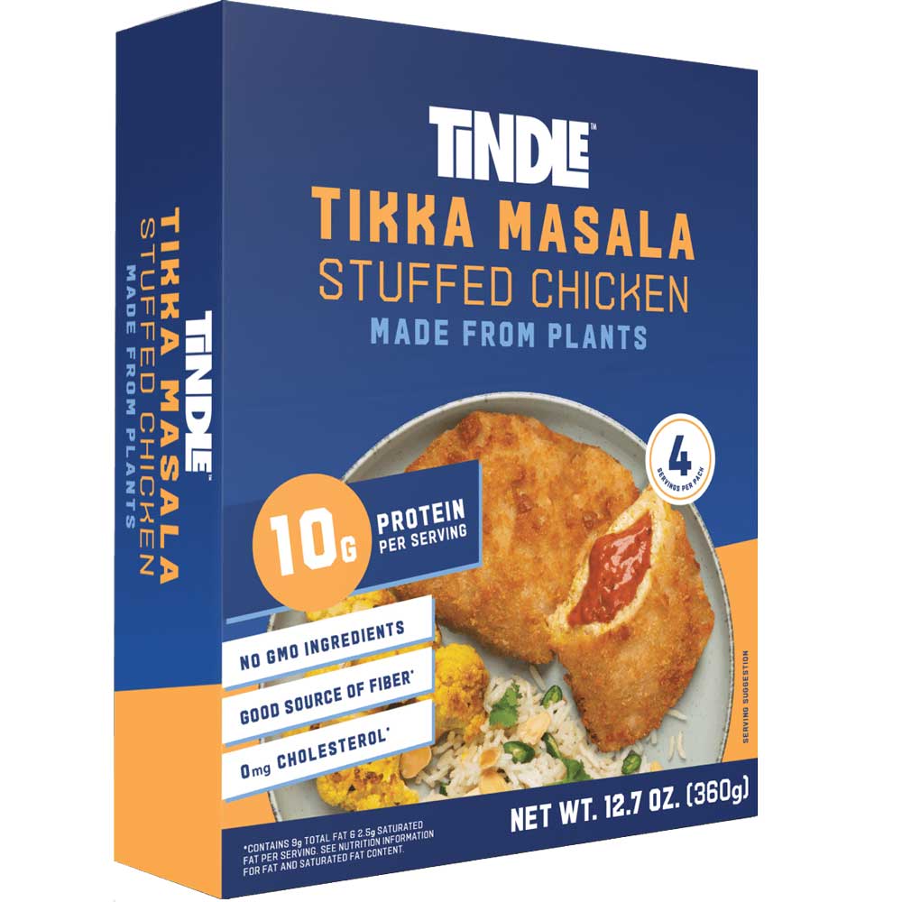 TiNDLE - Stuffed Chicken - Tikka Masala, 12.7oz – Vegan Essentials