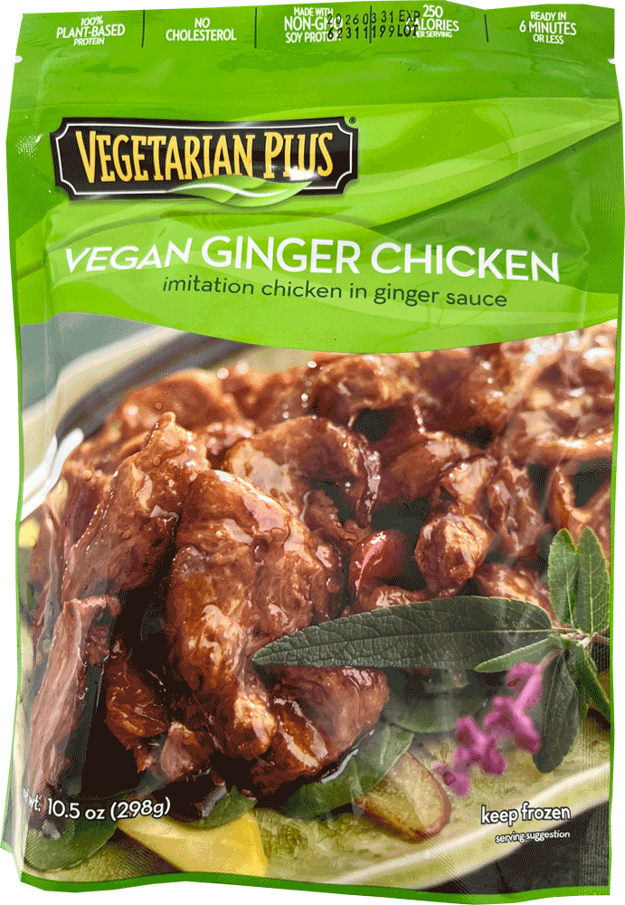Vegetarian Plus - Ginger Chicken, 10.5oz – Vegan Essentials