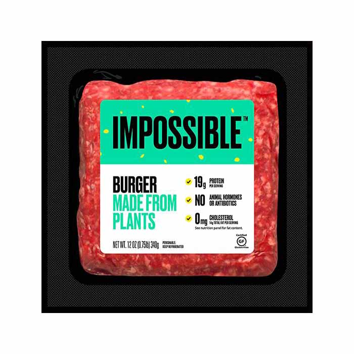 Impossible - Plant-Based Ground Burger Meat, 12oz – Vegan Essentials